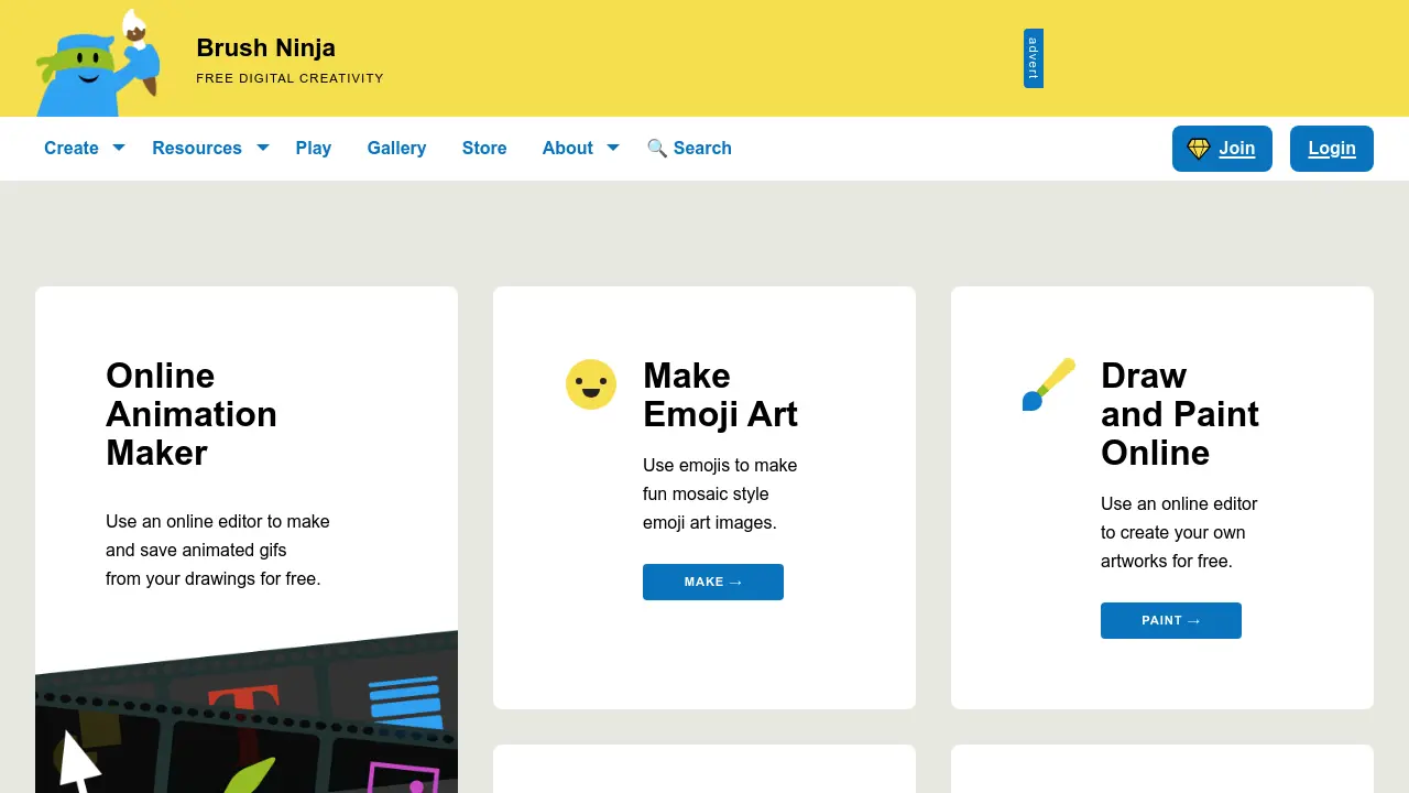 Brush Ninja - Free Digital Creativity Tools for Everyone