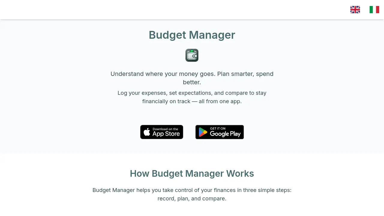Budget Manager - Plan, track, and visualize your finances effortlessly.