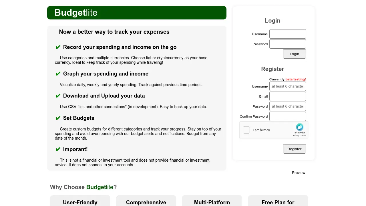 Budgetlite - Track Your Expenses and Budgets Easily Anywhere