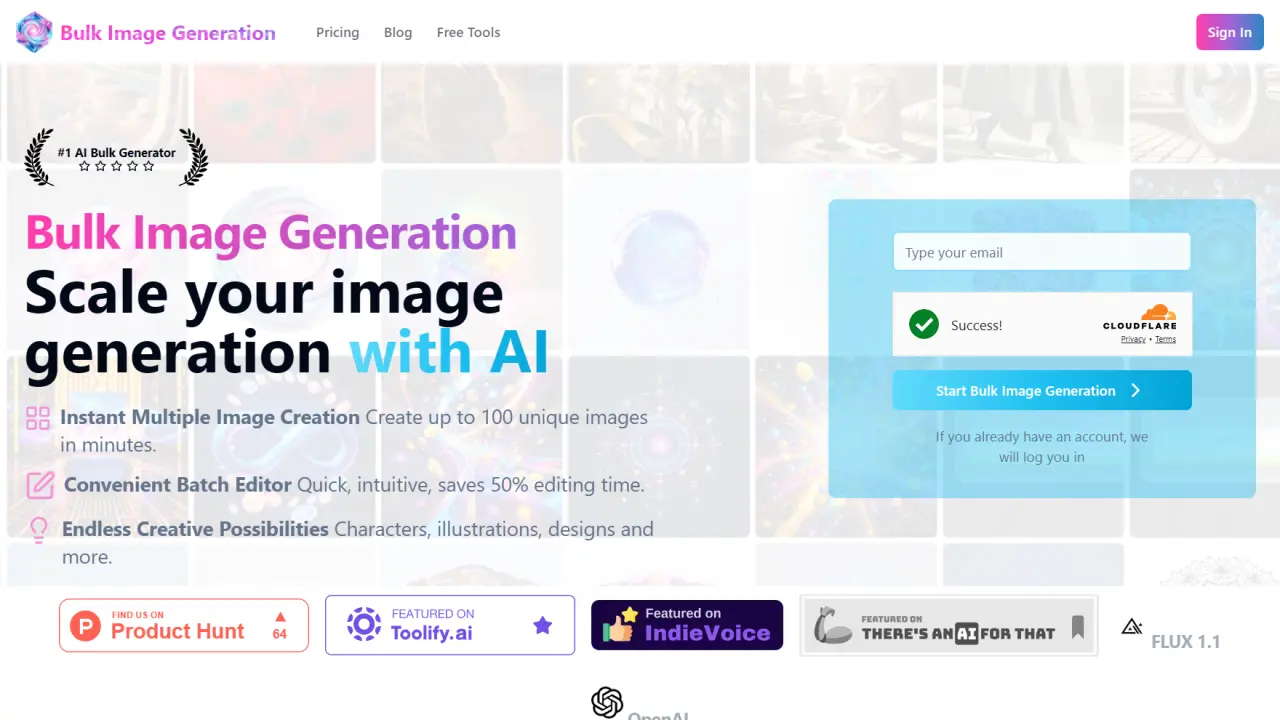 Bulk Image Generation - Scale your image generation with AI