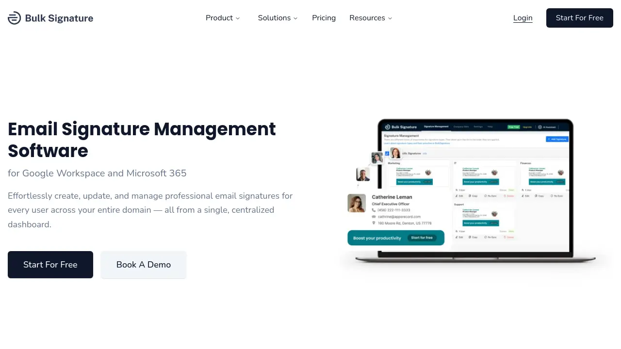 BulkSignature - Automated Email Signature Management for Google ...