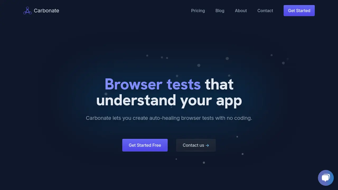 Carbonate - Browser tests that understand your app