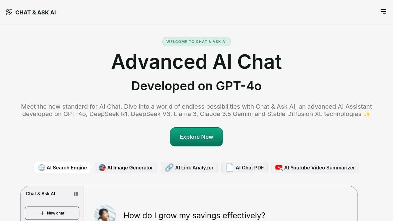 Chat & Ask AI - Advanced AI Chat Developed on GPT-4o