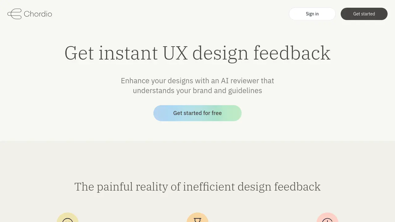 Chordio - Get instant UX design feedback