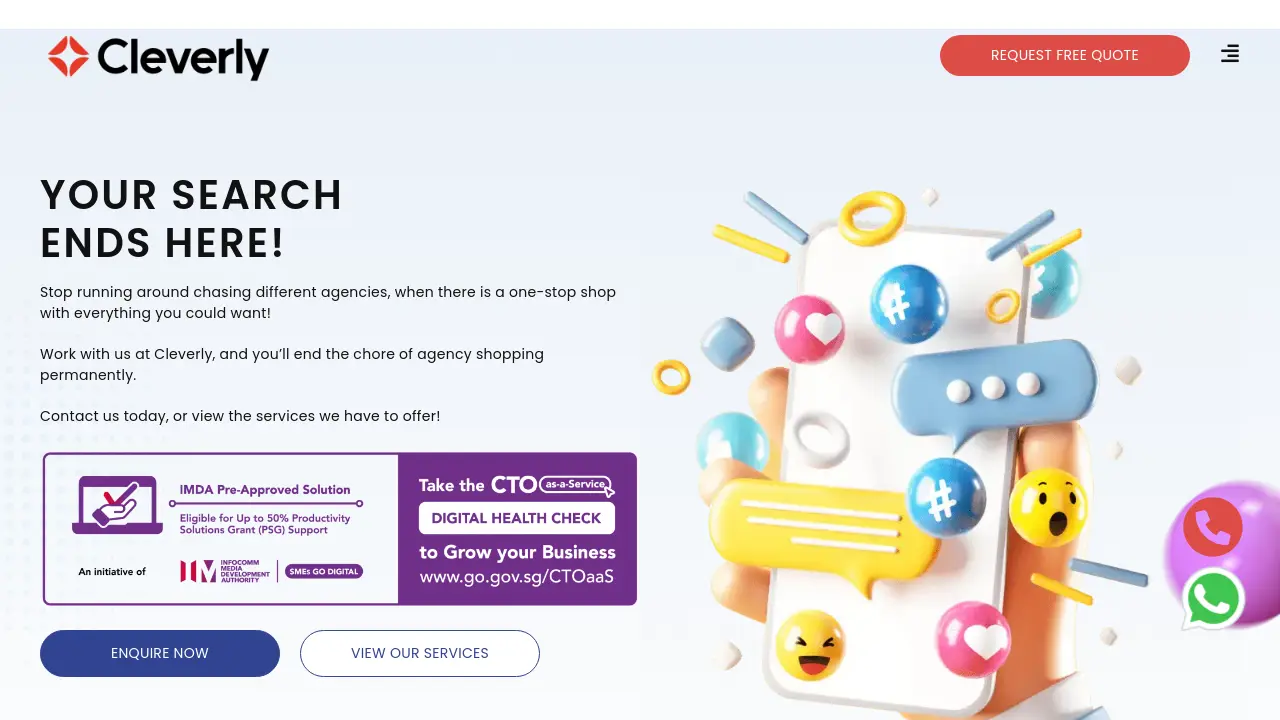 Cleverly SG - A one-stop digital marketing agency for strategic growth.