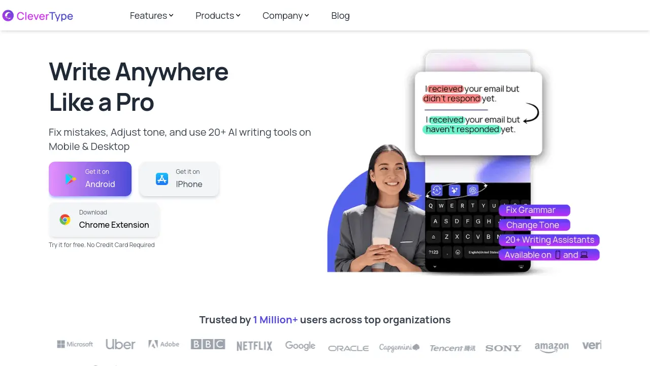 CleverType - Write Anywhere Like a Pro