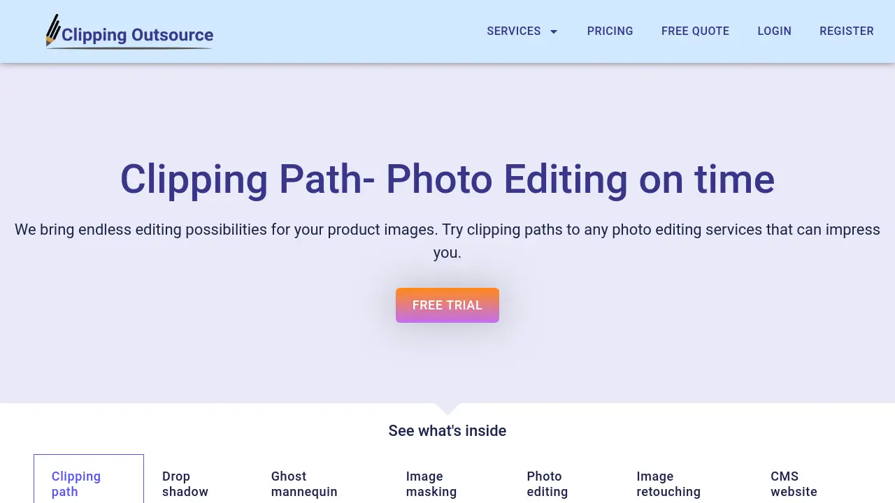Clipping Outsource - Professional Photo Editing Services with Free Trial
