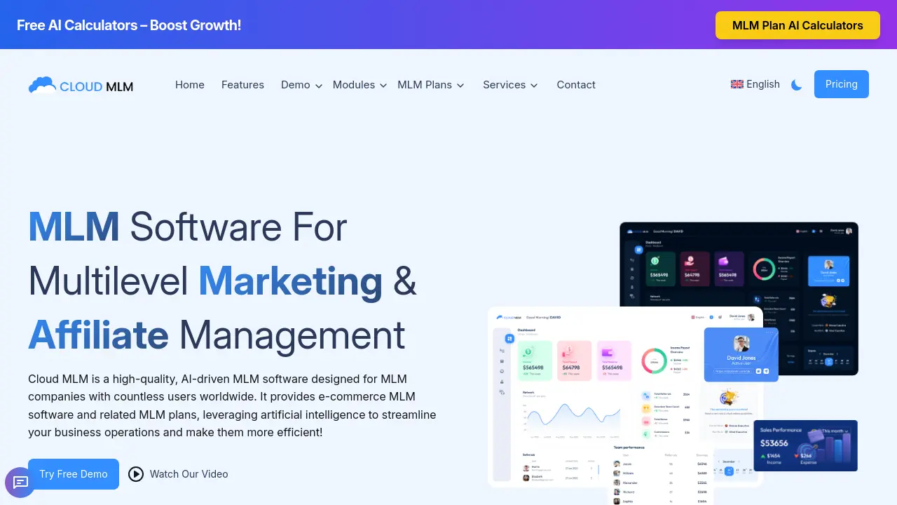 Cloud MLM Software - AI-Driven MLM Software for Multilevel Marketing ...