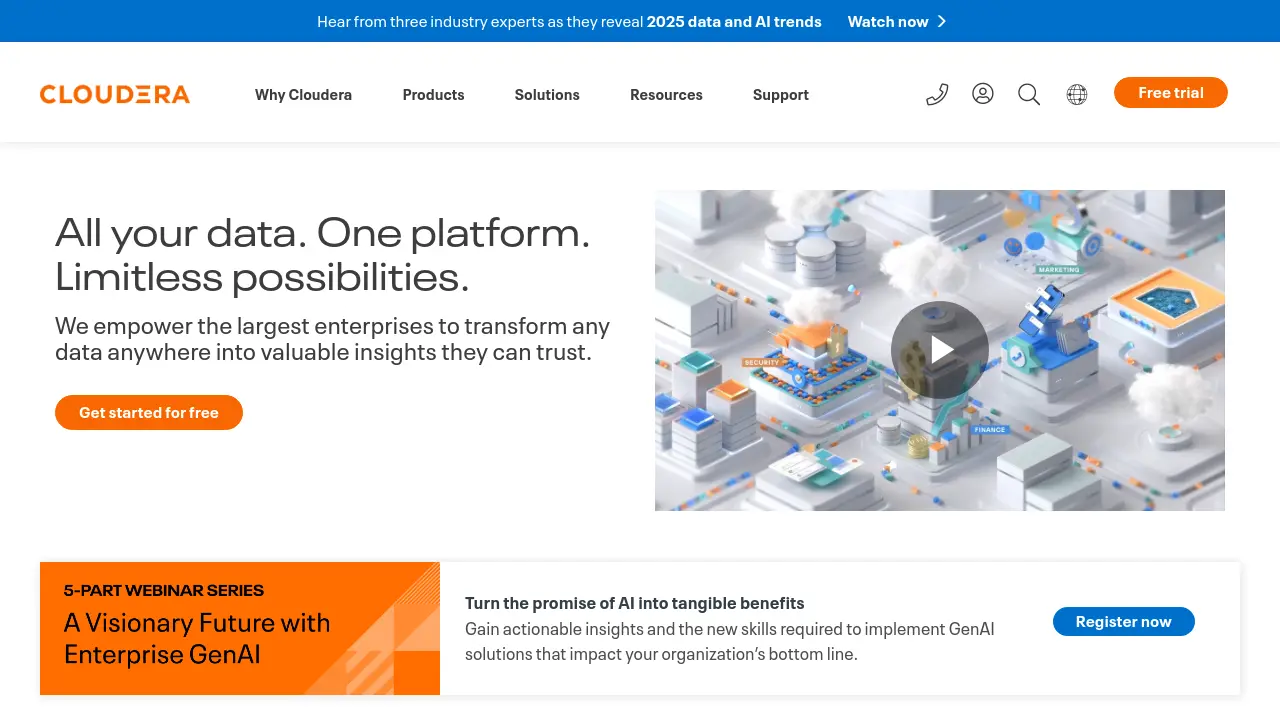 Cloudera - All your data. One platform. Limitless possibilities.