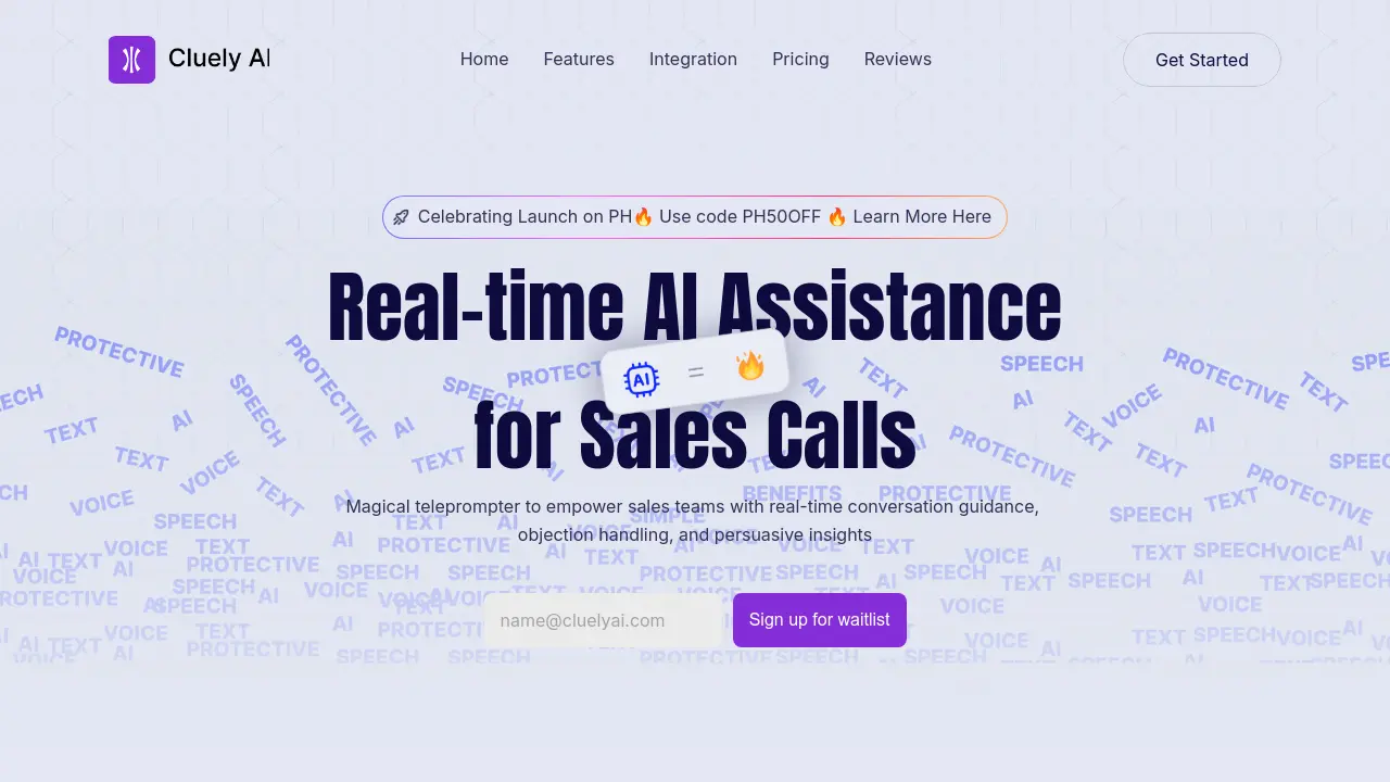 Cluely AI - Real-time AI Assistance for Sales Calls