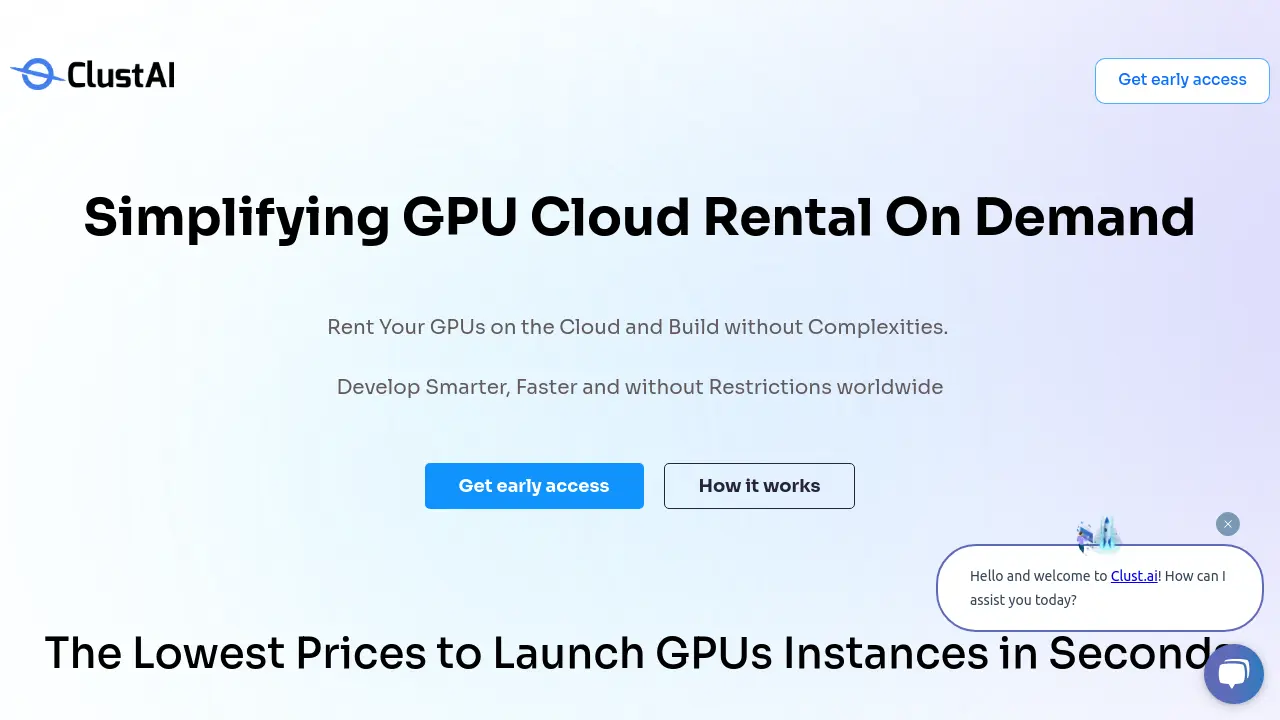 Clust.ai - Simplifying GPU Cloud Rental On Demand