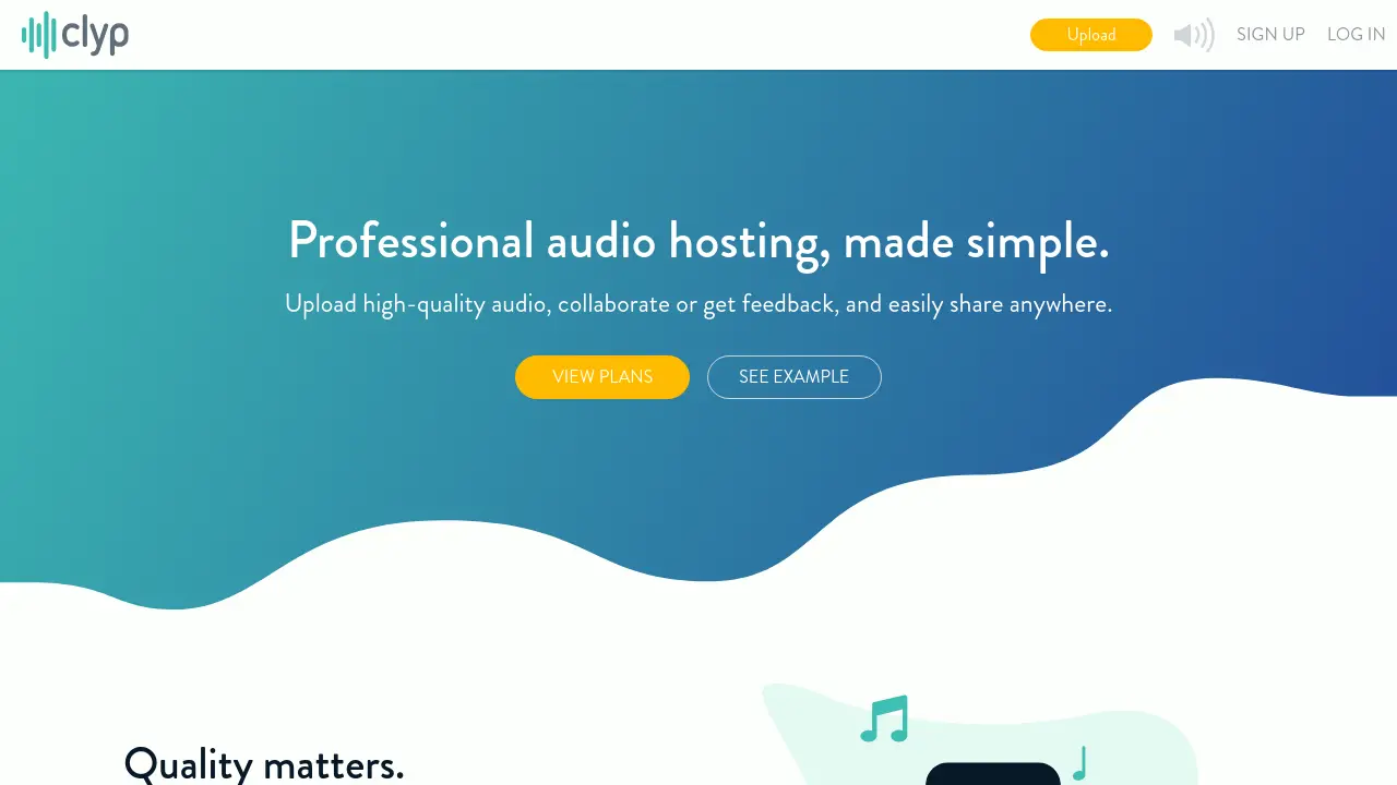 Clyp - Professional audio hosting, made simple.
