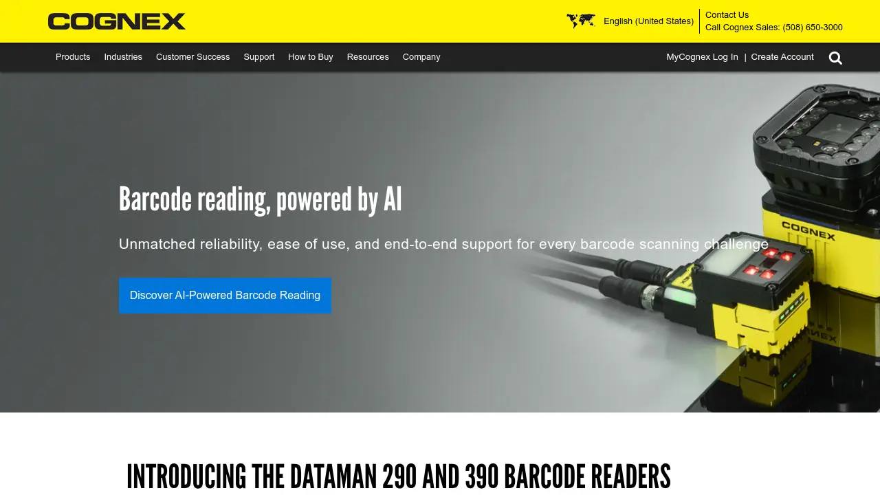 Cognex - AI-Powered Industrial Machine Vision and Barcode Reading