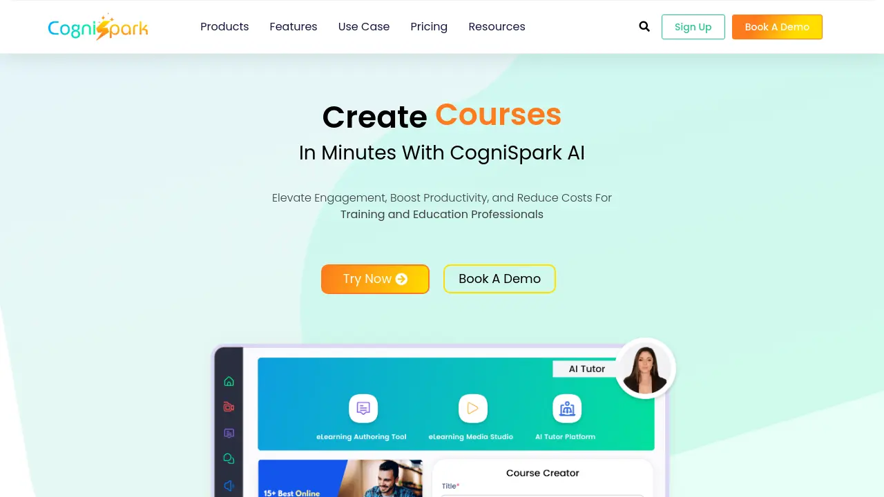 CogniSpark AI - Create Courses, Videos, Voiceovers, and Translations in ...