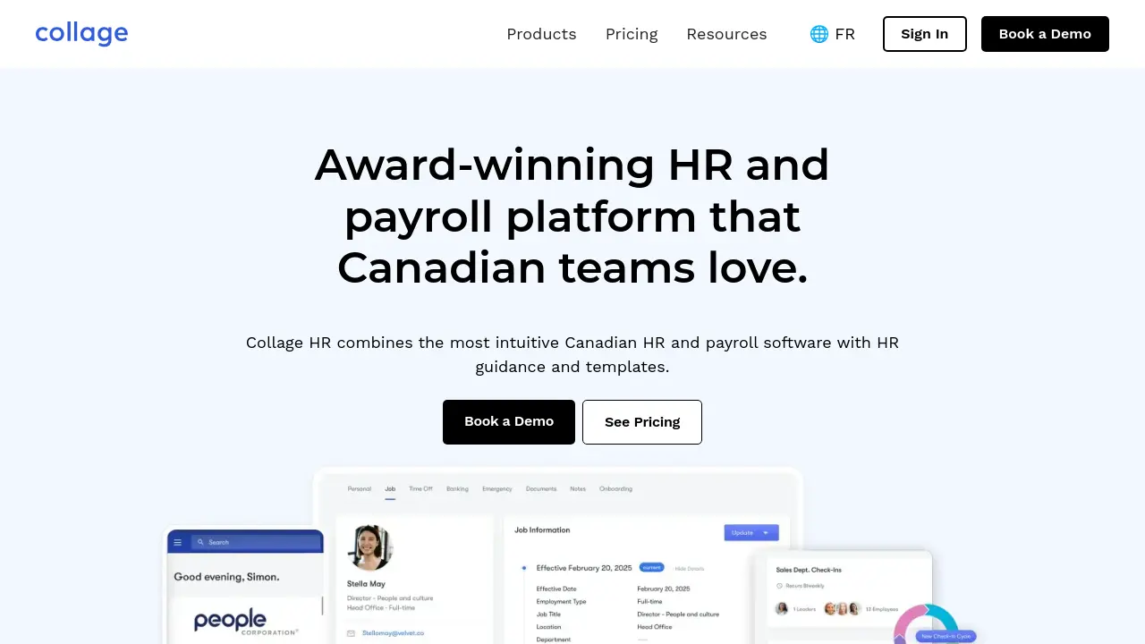 Collage HR - All-in-one HR and Payroll Software for Canadian Teams