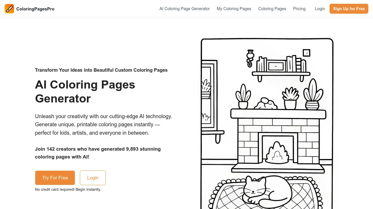 ColoringPagesPro - Transform Ideas into Unique AI-Generated Coloring ...
