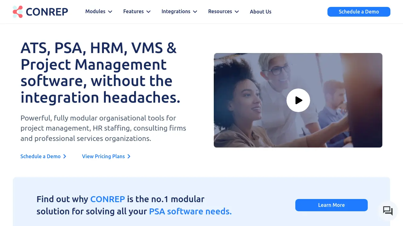 CONREP - All-in-One Professional Services Automation. AI at Every Step.