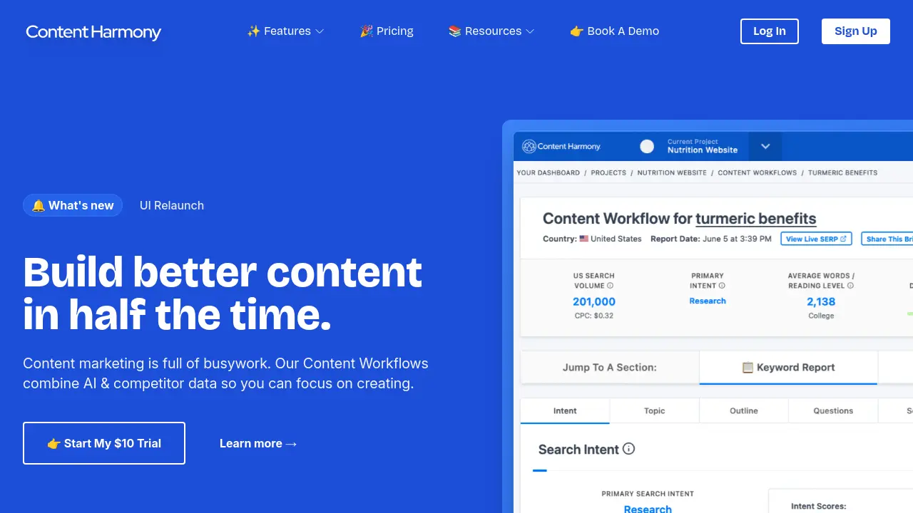Content Harmony - Build better content in half the time.
