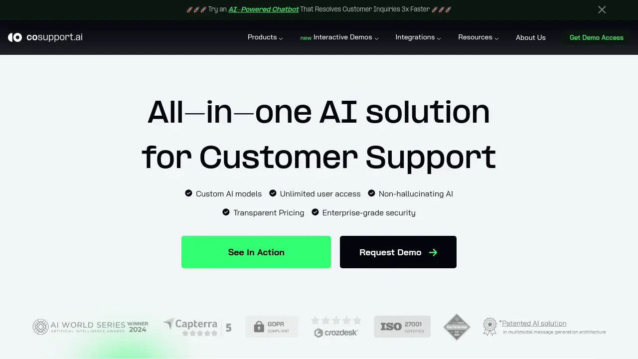 CoSupport AI - All-in-one AI solution for Customer Support
