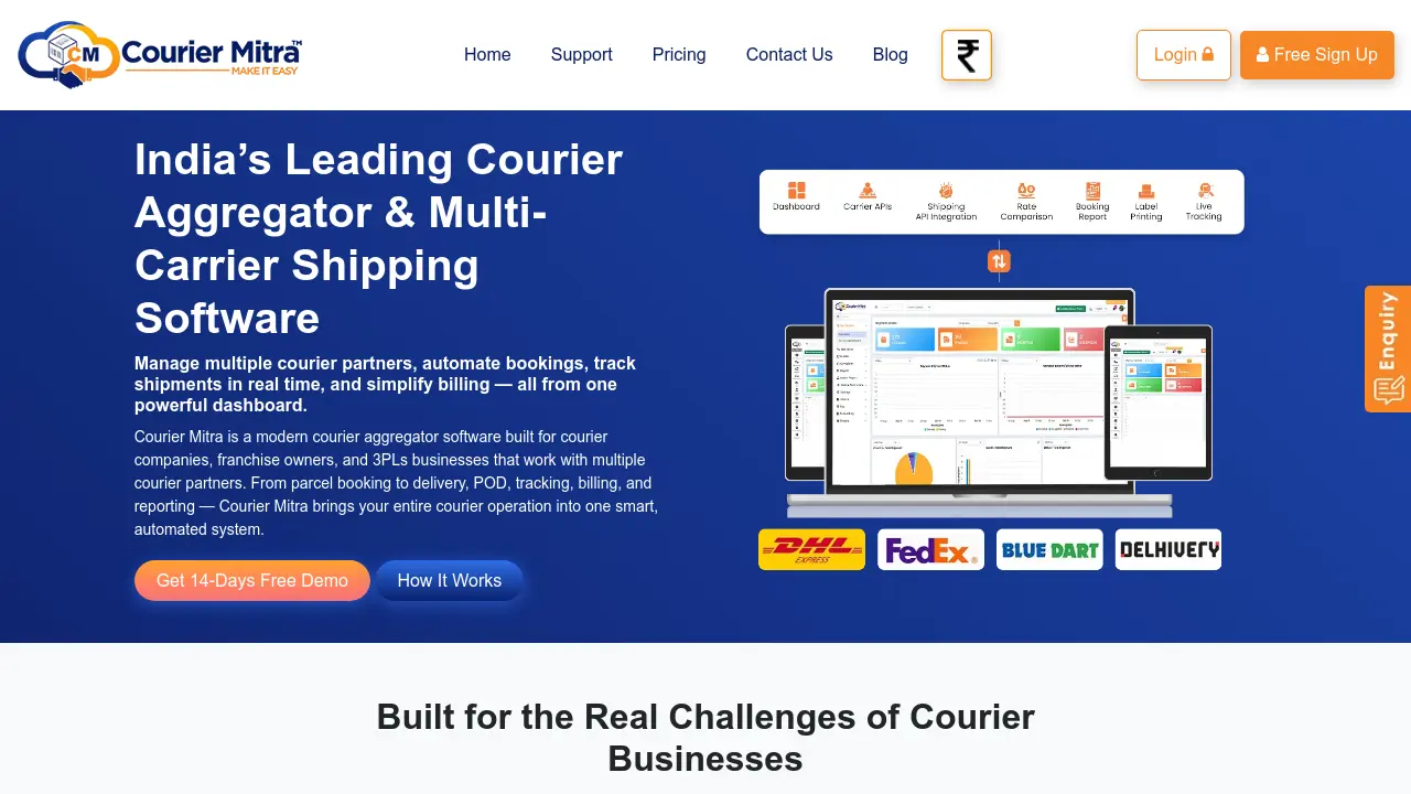 Courier Mitra - India's Leading Courier Aggregator & Multi-Carrier ...