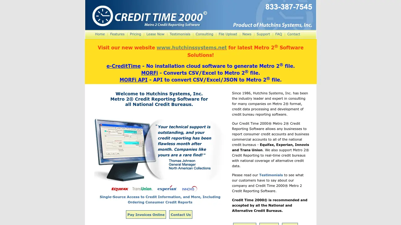 Credit Time 2000 - Metro 2® Credit Reporting Software for Comprehensive ...