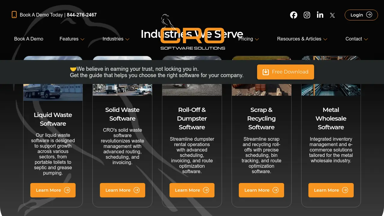 CRO Software - Revolutionizing Waste Management Operations