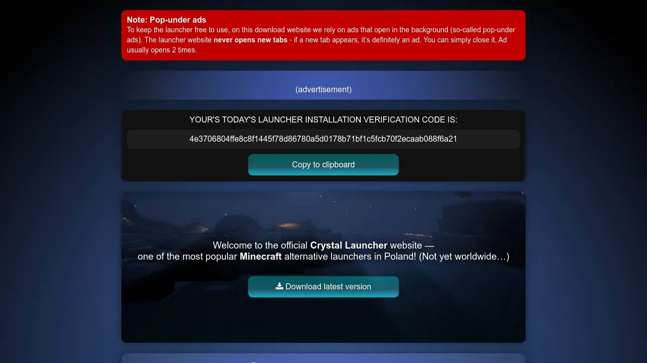 Crystal Launcher - Unofficial Minecraft Launcher with Built-in Modpack ...