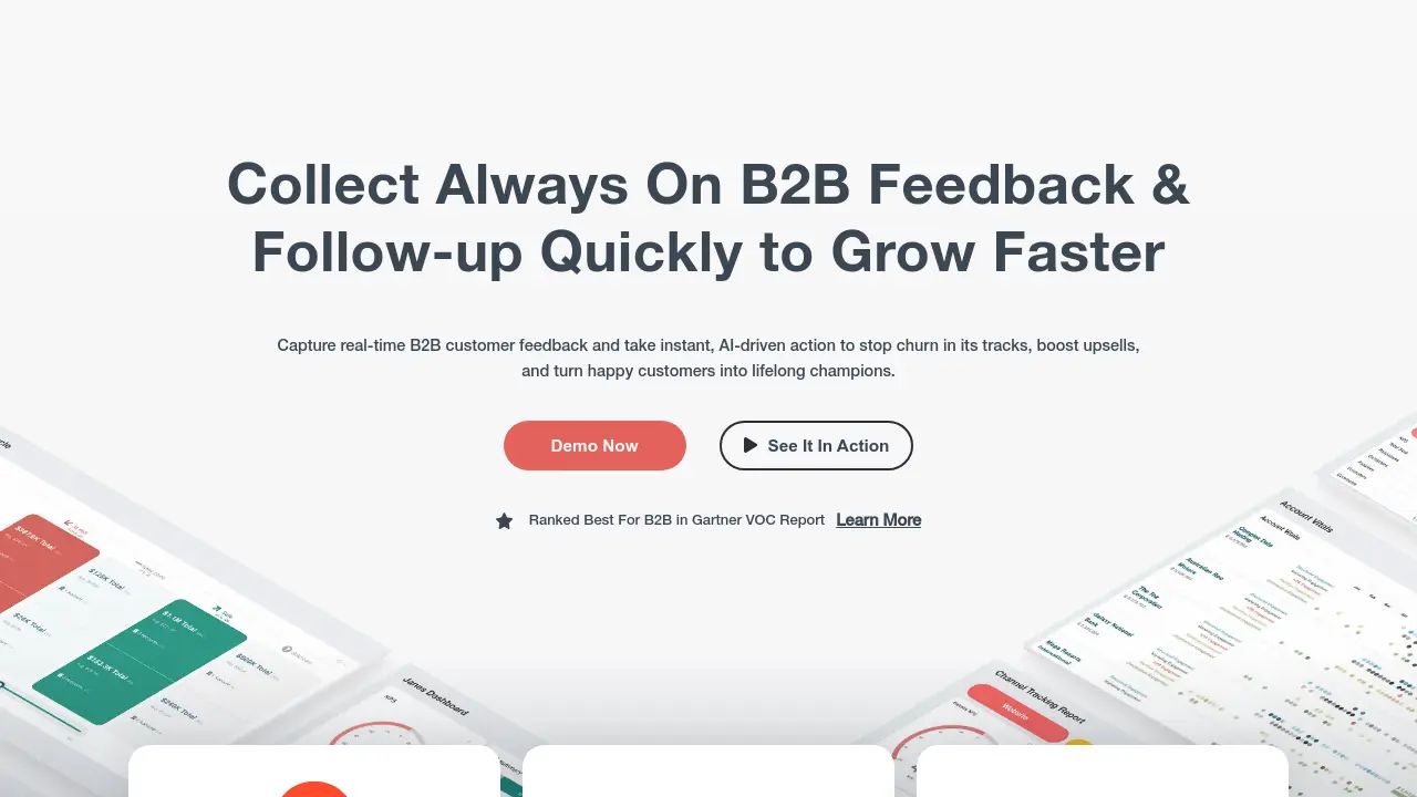 CustomerGauge - AI-Driven B2B Customer Feedback and Monetization Platform