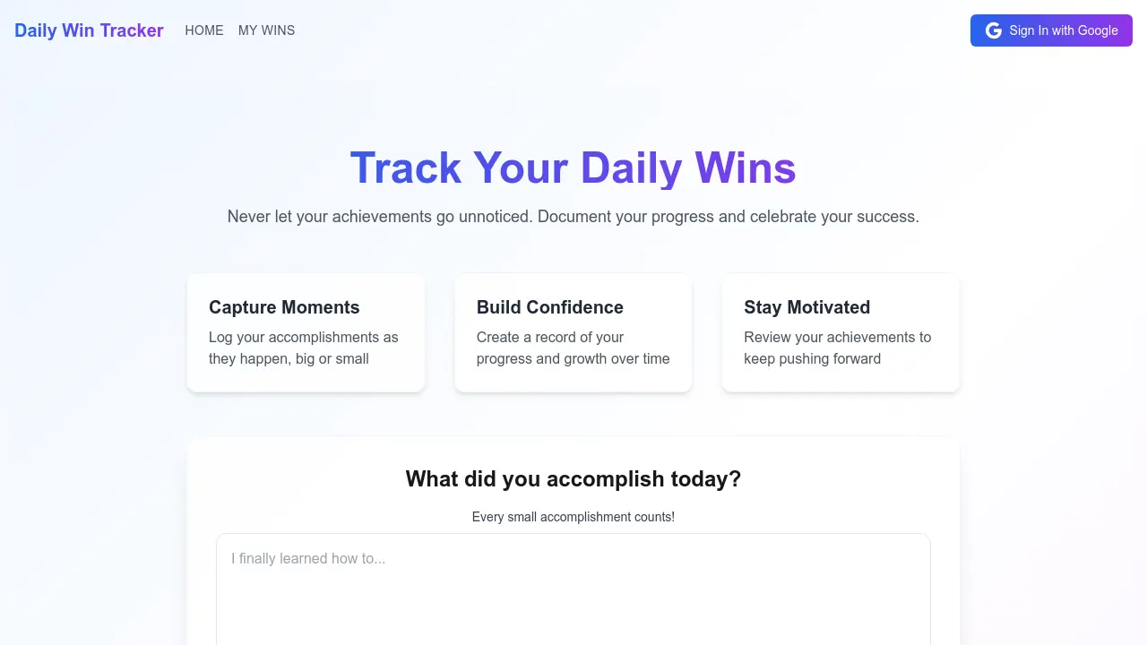 Daily Win Tracker - Track and Celebrate Your Daily Achievements ...