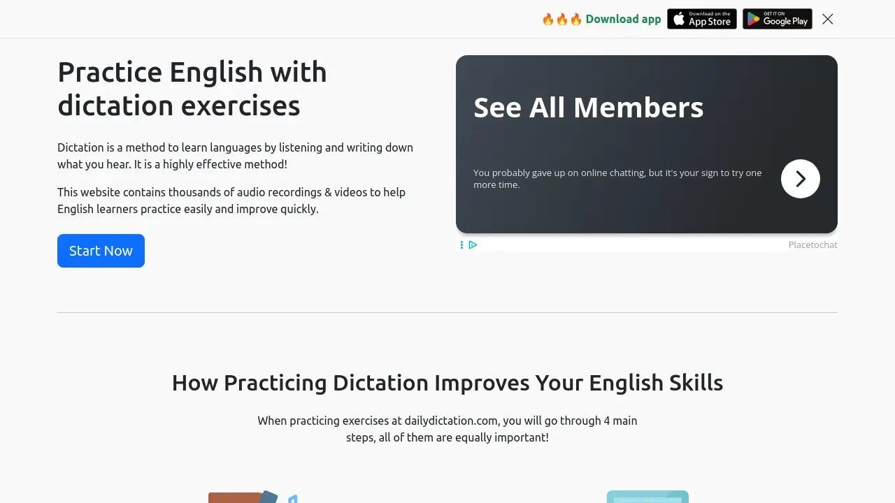 DailyDictation - Practice English with dictation exercises