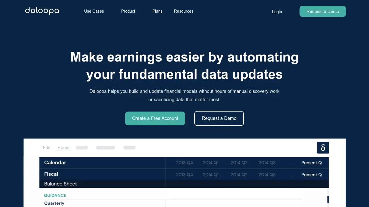 Daloopa - AI Financial Modeling Copilot for Faster, More Informed Decisions