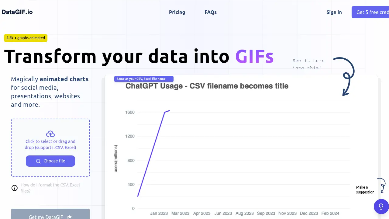 DataGIF.io - Transform Your Data into Engaging Animated GIFs