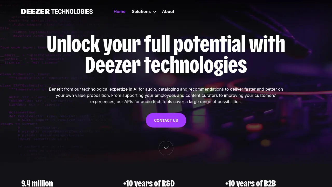 Deezer Tech Services - AI-Powered Audio, Cataloging, and Recommendation ...