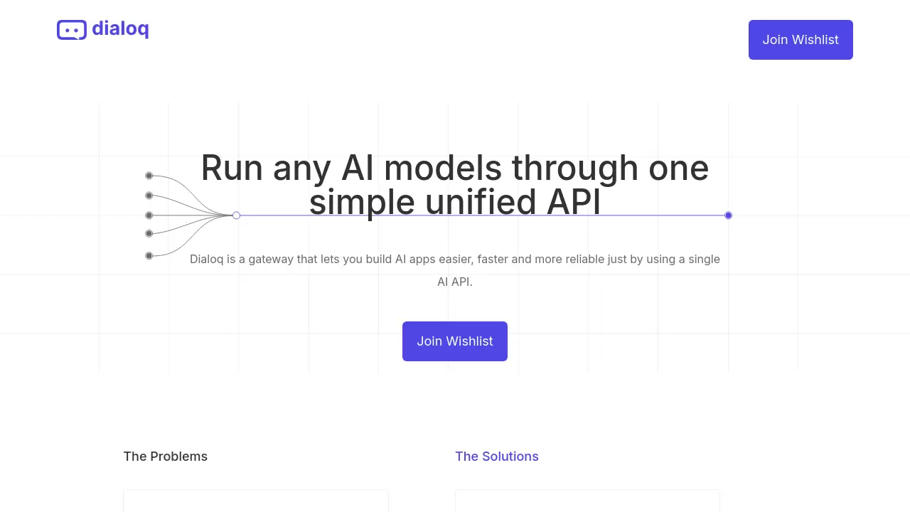 Dialoq AI - Run any AI models through one simple unified API