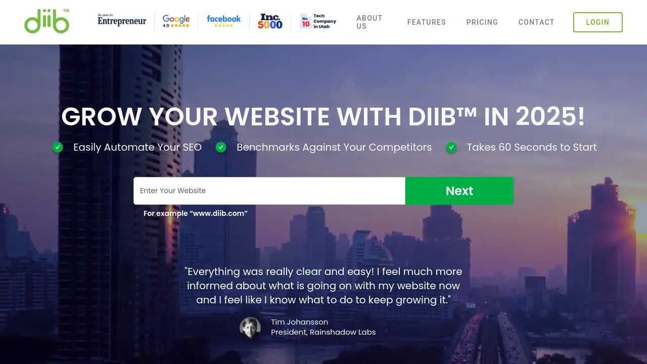 Diib - Automate Your SEO and Grow Your Website