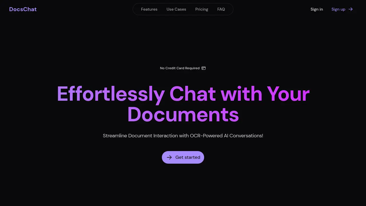 DocsChat - Effortlessly Chat with Your Documents