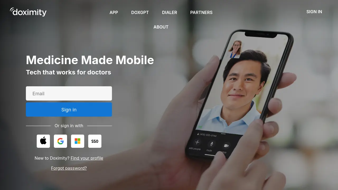 Doximity - Medicine Made Mobile - Tech that works for doctors