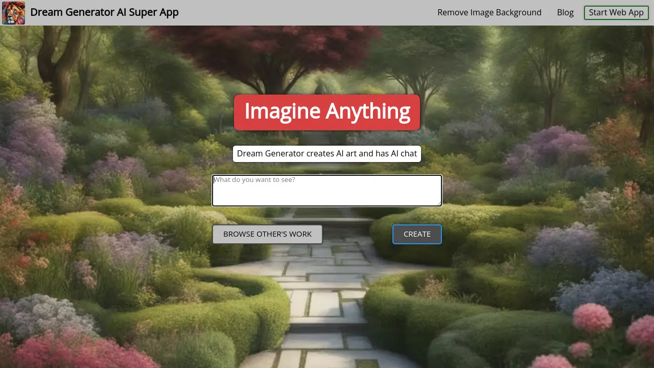 Dream Generator AI - AI Art Generation and AI Chat