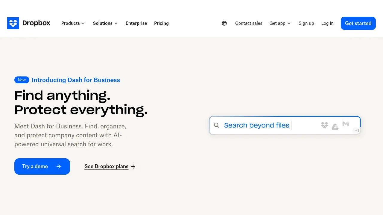 Dropbox - Find anything. Protect everything.