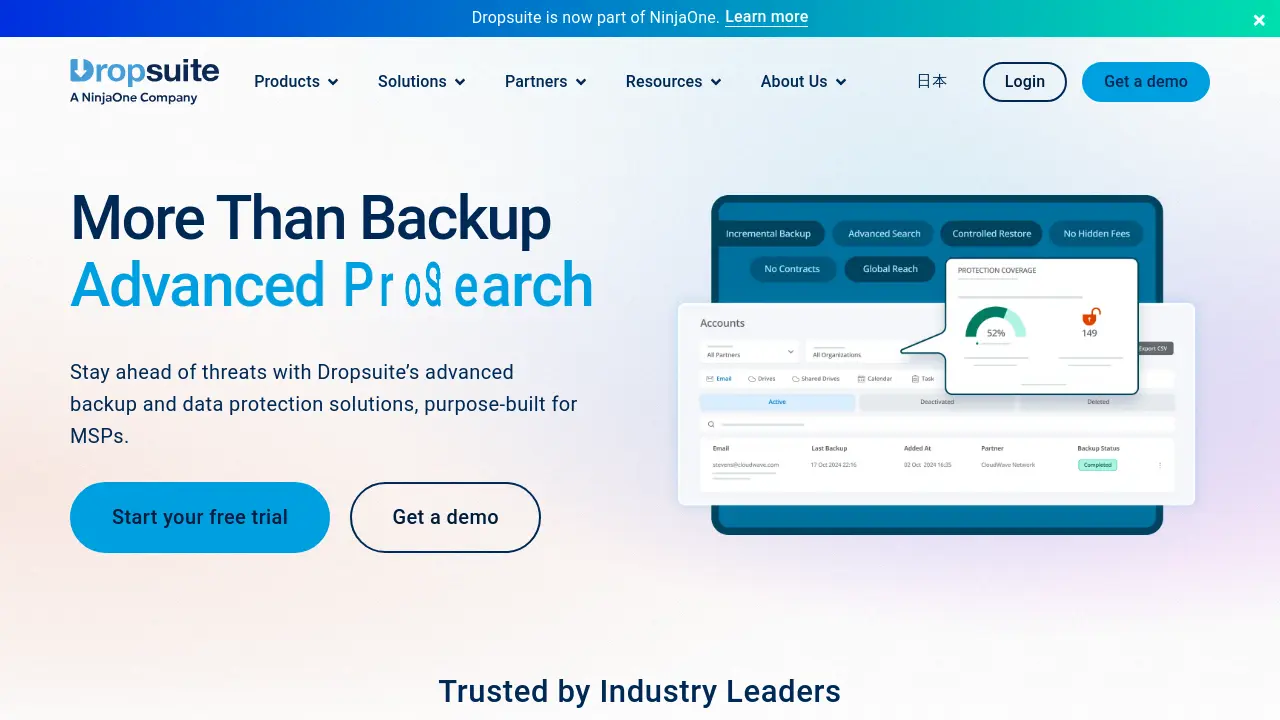 Dropsuite - Secure and Compliant Cloud Data Protection and Backup