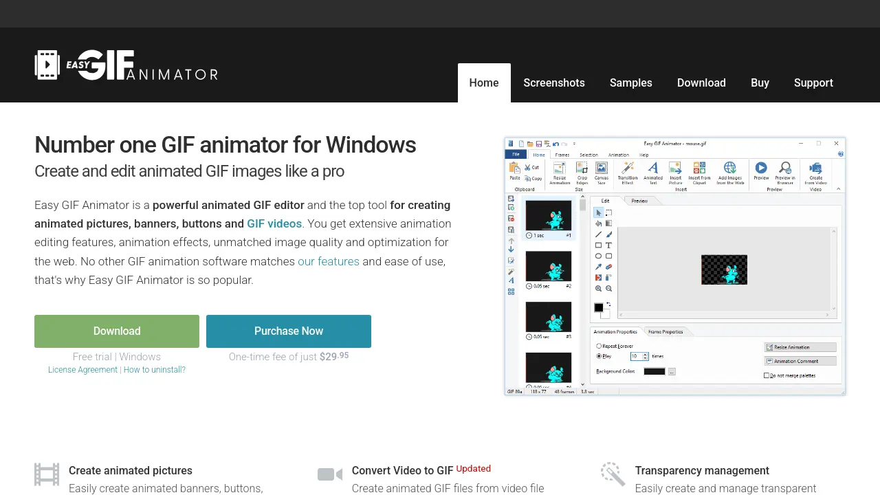 Easy GIF Animator - Create and edit animated GIF images like a pro