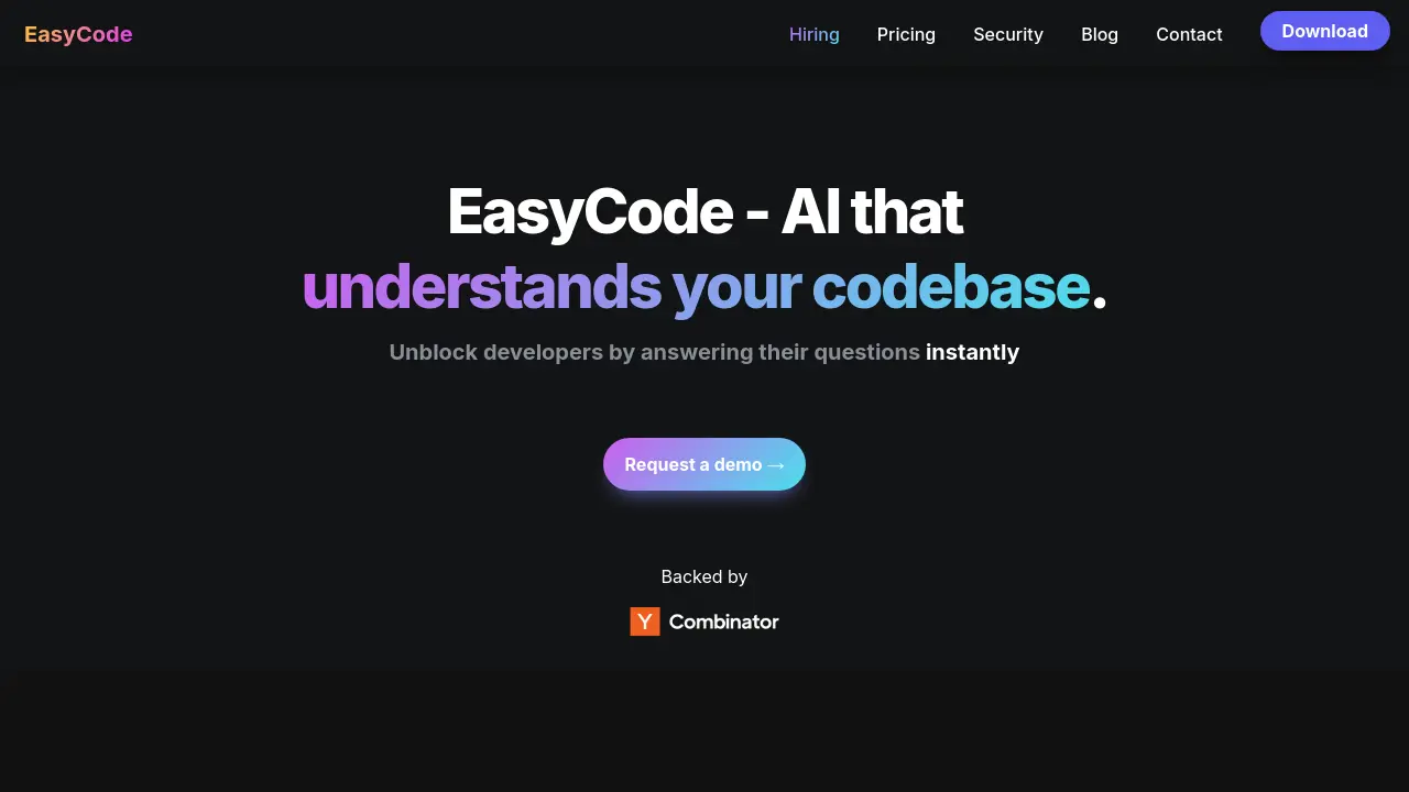 EasyCode - AI that understands your codebase.