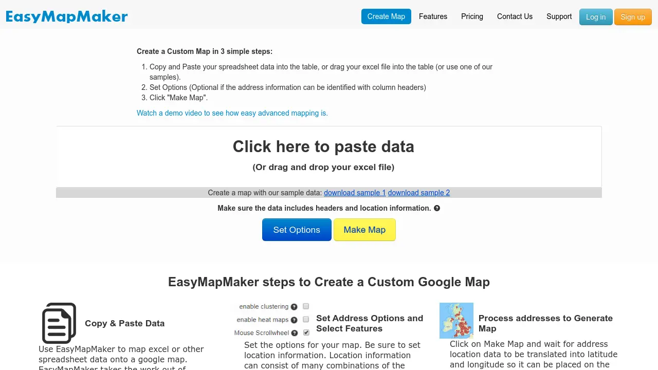 EasyMapMaker - Create Custom Google Maps from Spreadsheet Data in Minutes