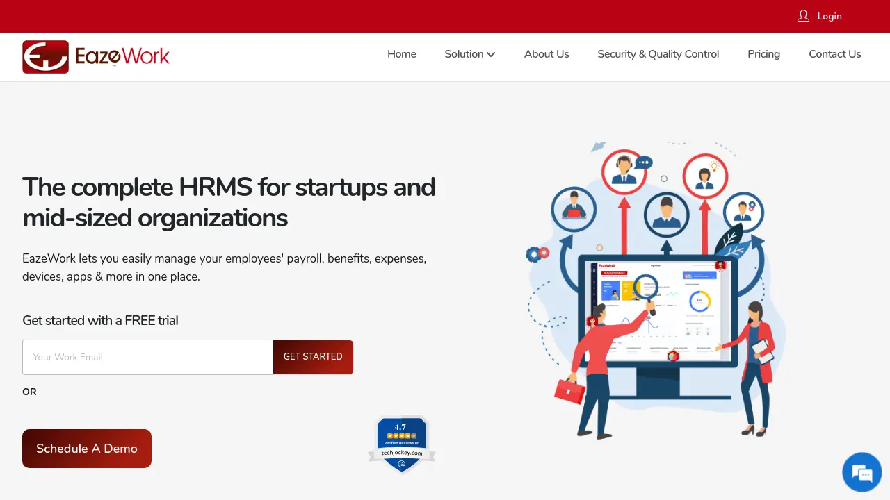 EazeWork - The complete HRMS for startups and mid-sized organizations
