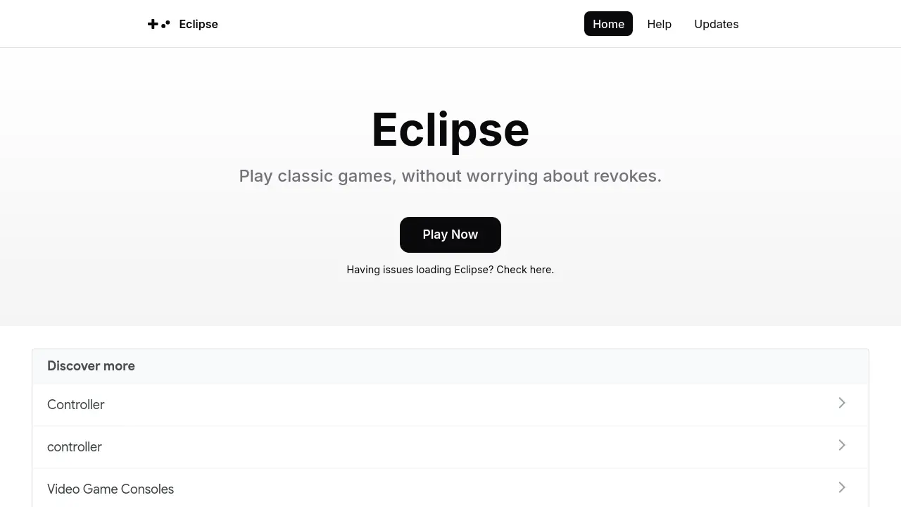 Eclipse - Play classic games, without worrying about revokes.