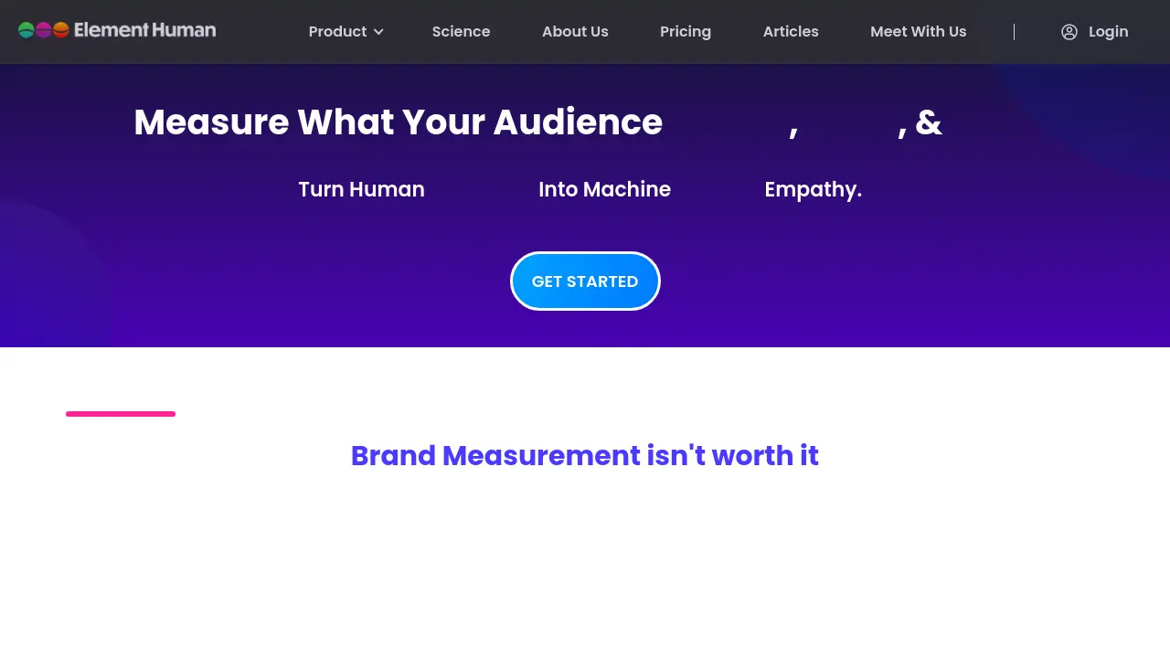 Element Human - Turn Human Behaviors Into Machine Learned Empathy