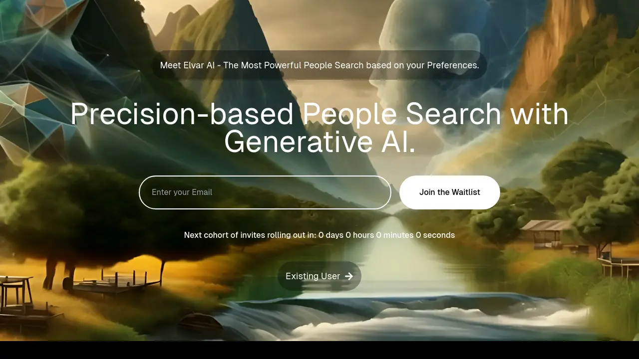 Elvar AI - The Most Powerful People Search based on your Preferences.