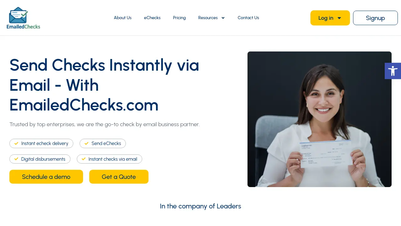 EmailedChecks.com - Instant Electronic Checks via Email for Businesses