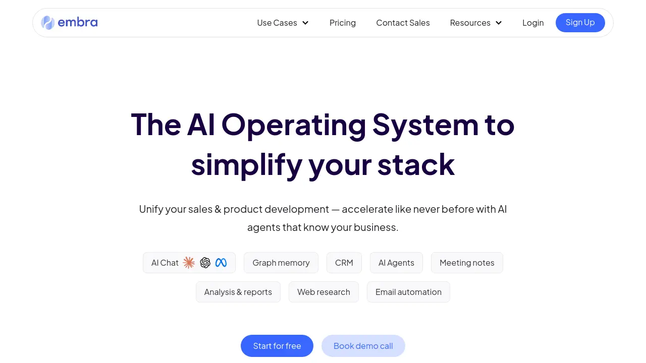 Embra - The AI Operating System to Simplify Your Stack