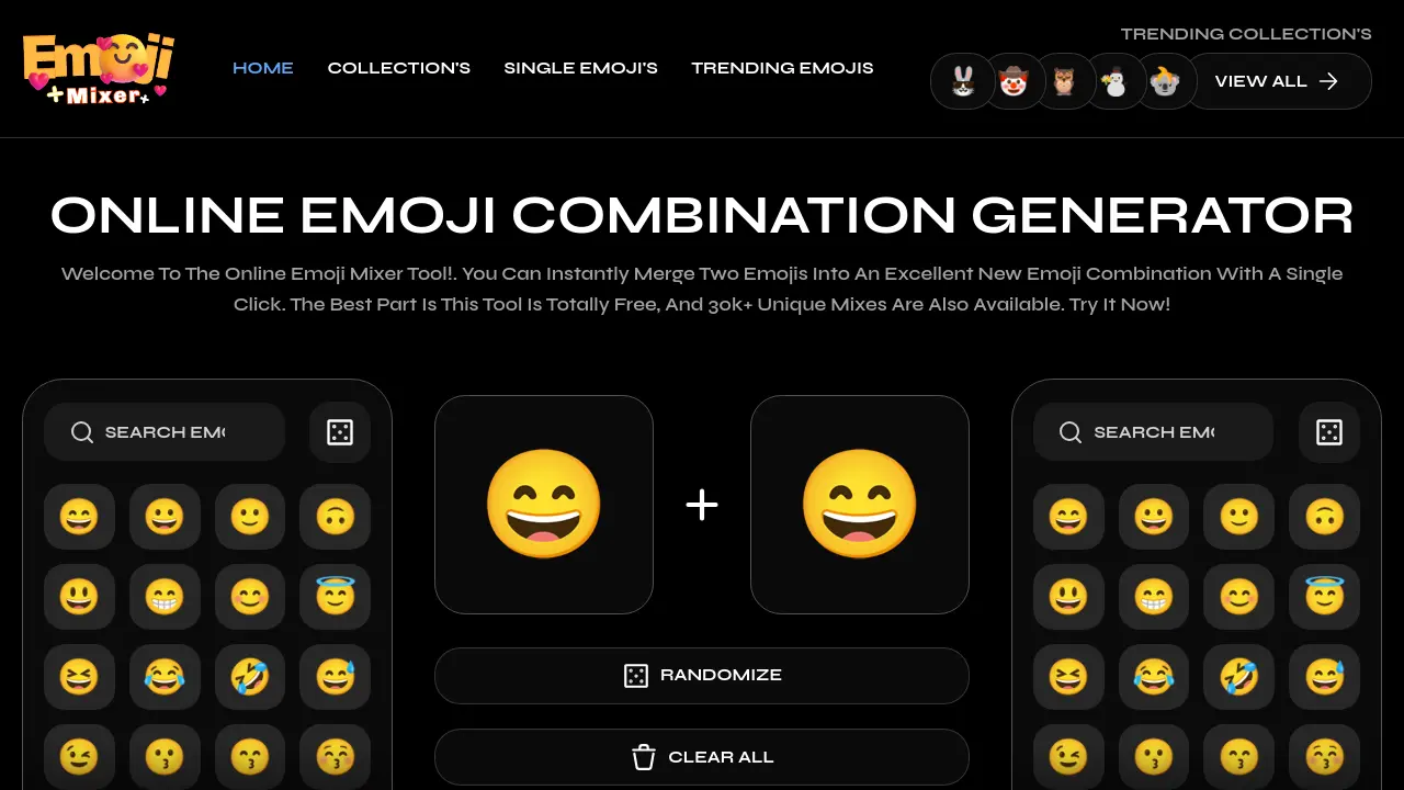 Emoji Mixer - Instantly Merge Two Emojis into a Unique Combination